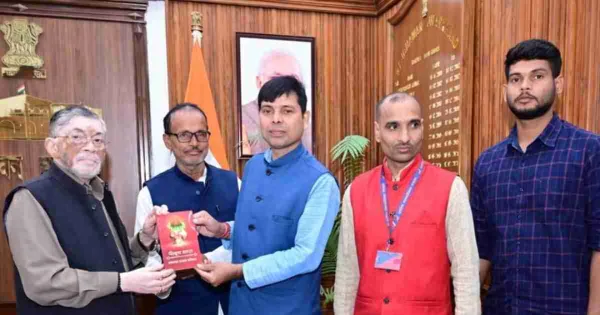 Ranchi News: राज्यपाल से निपु सिंह और भागवत प्रसाद वशिष्ठ ने की मुलाकात ...